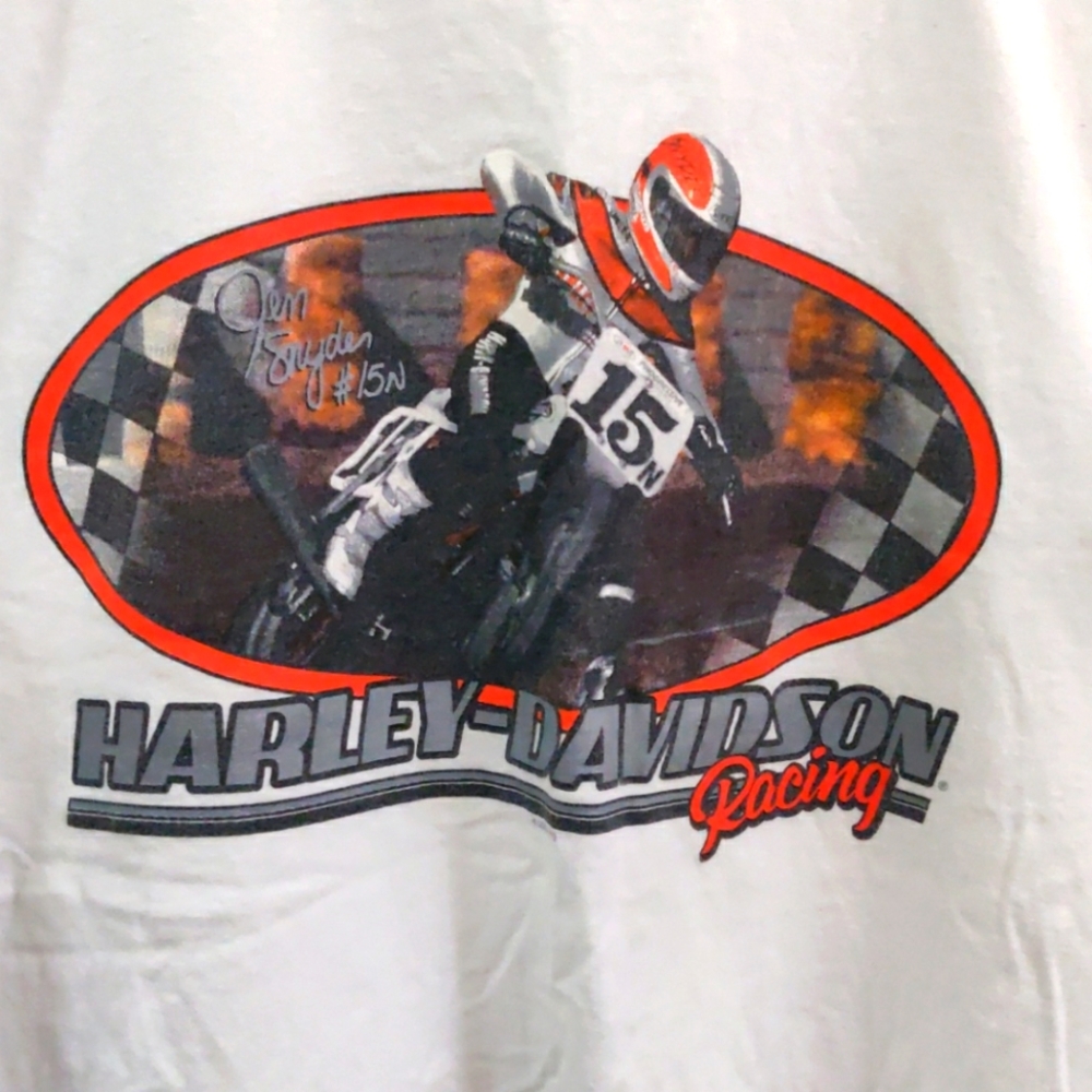 Harley-Davidson Racing Shirt Lg - Gem